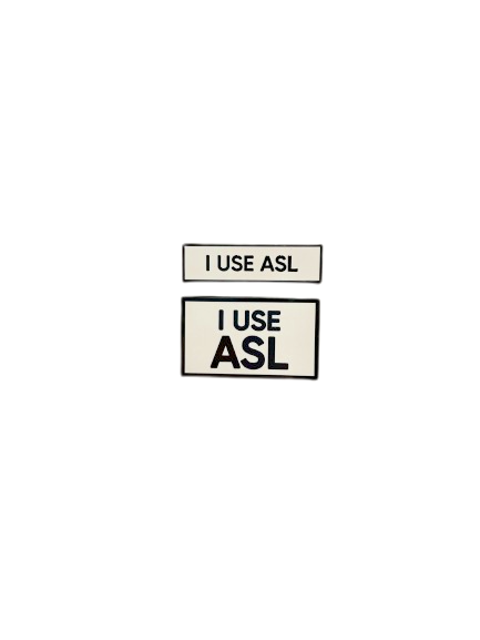 I Use Asl American Sign Language SMALL SIZE PIN 1.5 Inch Enamel Pin ...