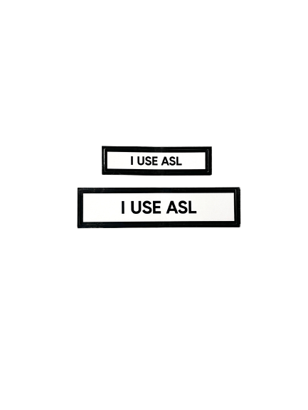 I Use ASL Communication Vinyl Stickers Set of 2 – Retrophiliac