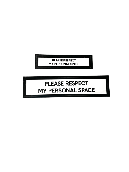 Please Respect My Personal Space Communication Vinyl Stickers Set of 2 ...