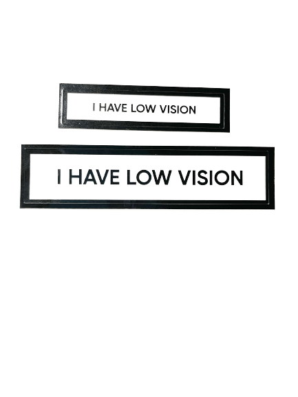 I Have Low Vision Communication Vinyl Stickers Set of 2 – Retrophiliac