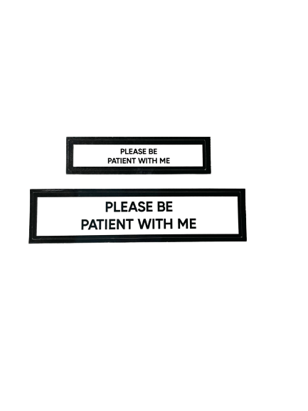 Please Be Patient With Me Communication Vinyl Stickers Set of 2 ...