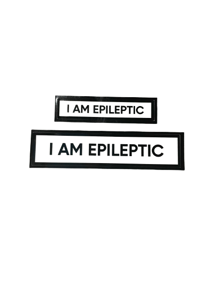 I Am Epileptic Communication Vinyl Stickers Set of 2 – Retrophiliac