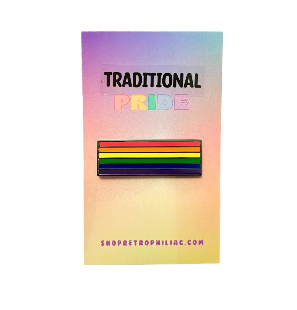 LGBTQIA2+ PRIDE ENAMEL PIN – Retrophiliac